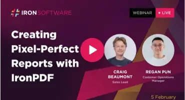 Creating Pixel-Perfect Reports with IronPDF